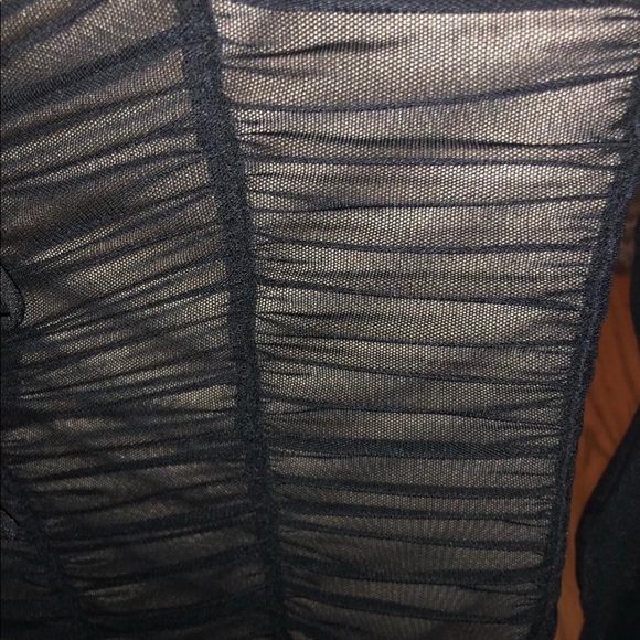 Dresses | Robertson Rodeo Ruched Organza Mesh Dress Black | Poshmark